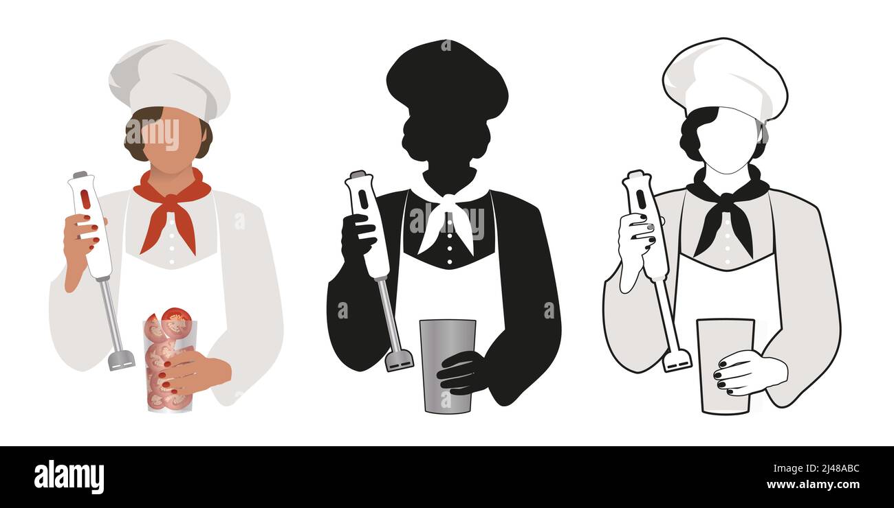 Female fruit mixer Cut Out Stock Images & Pictures - Alamy