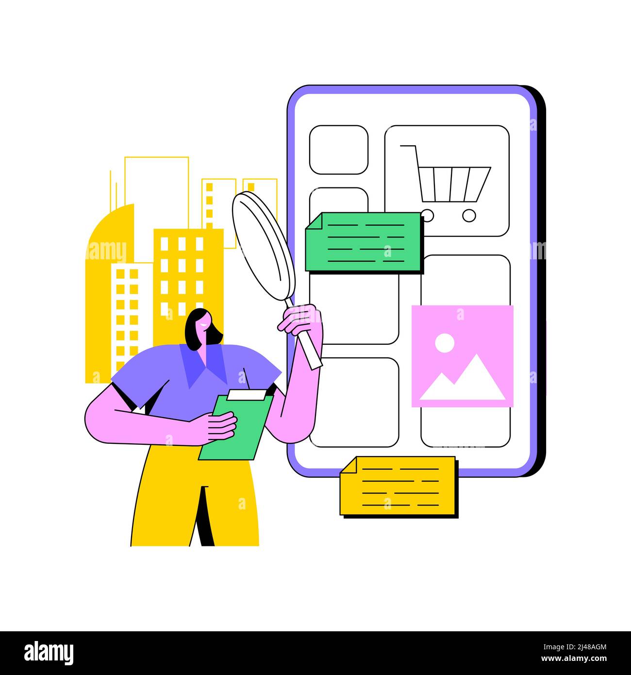 Online interactive guide Stock Vector Images - Alamy