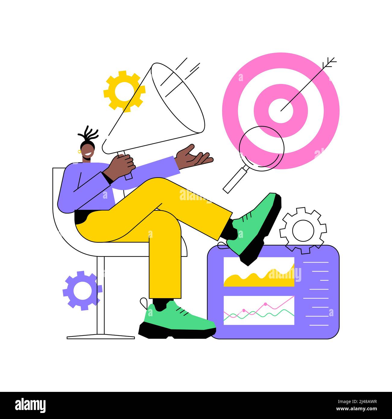 Marketing campaign abstract concept vector illustration. Business ...