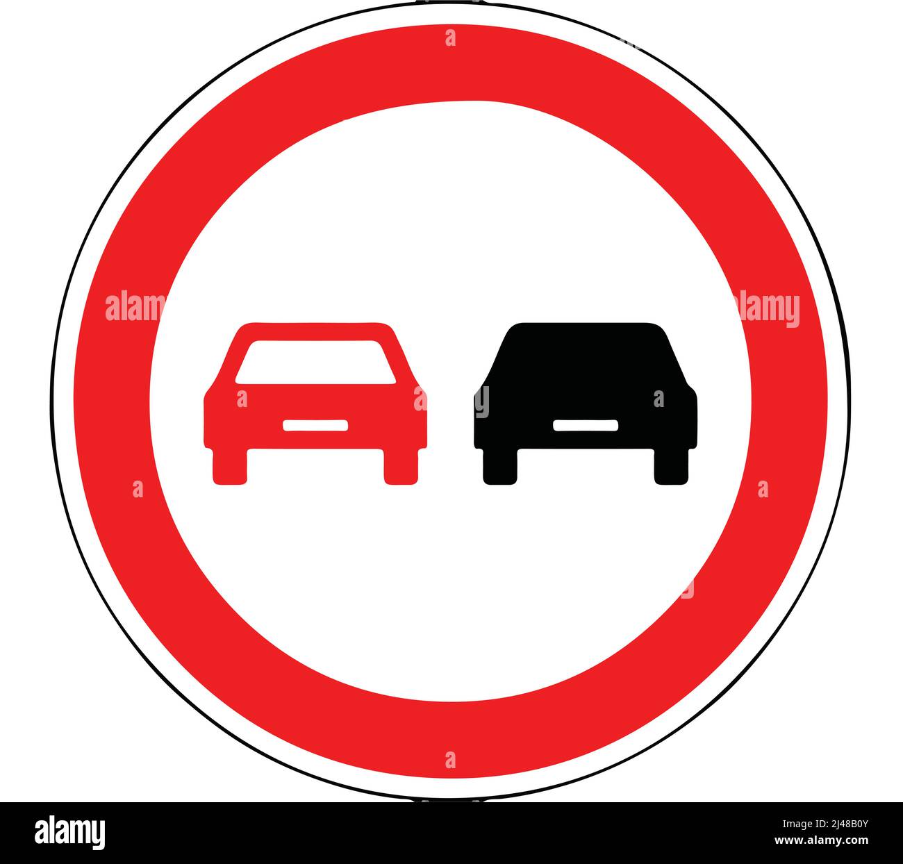 PROHIBITION Road Sign. Road Information Symbol Stock Vector Image & Art ...