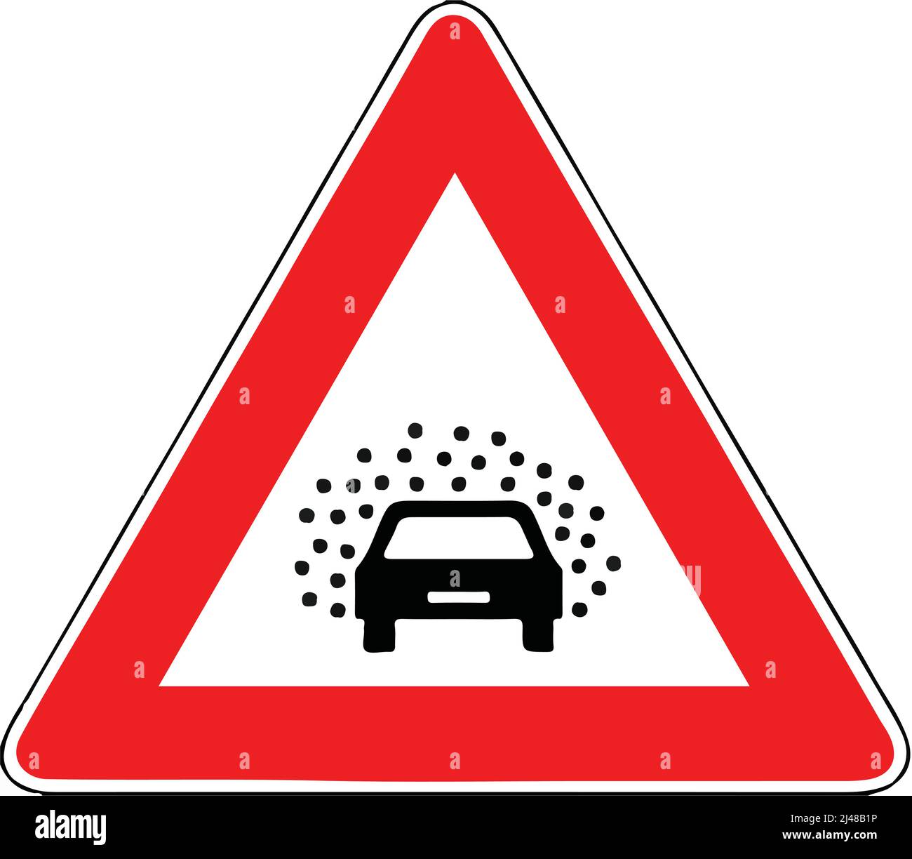 Street DANGER Sign. Road Information Symbol Stock Vector Image & Art ...