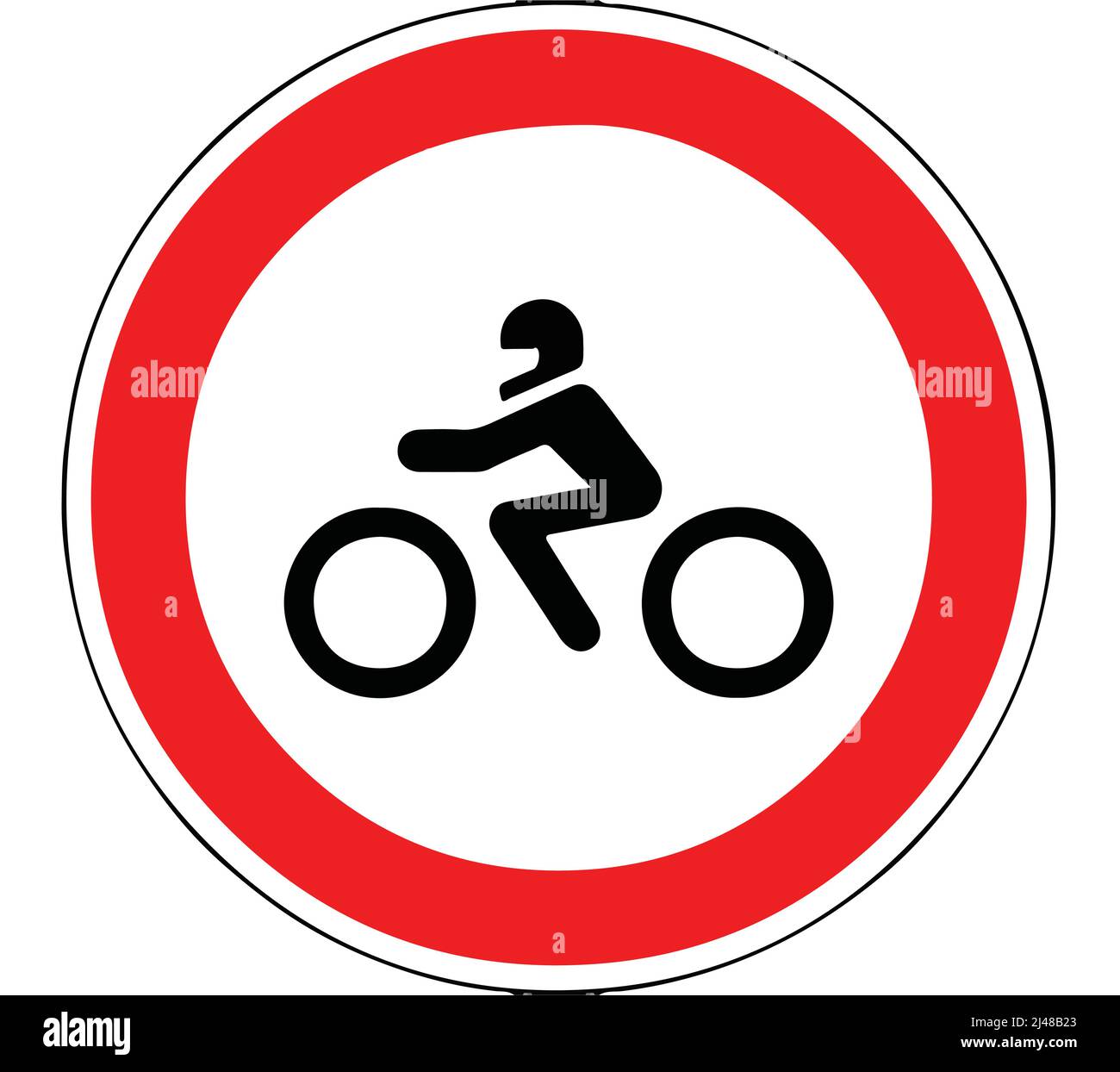 PROHIBITION Road Sign. Road Information Symbol Stock Vector Image & Art ...