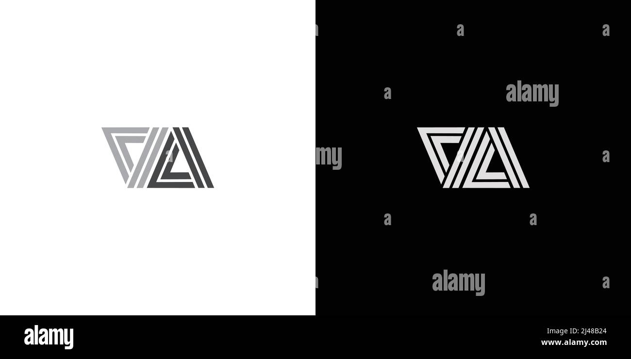 Unique and modern initial letter VA logo design Stock Vector Image ...