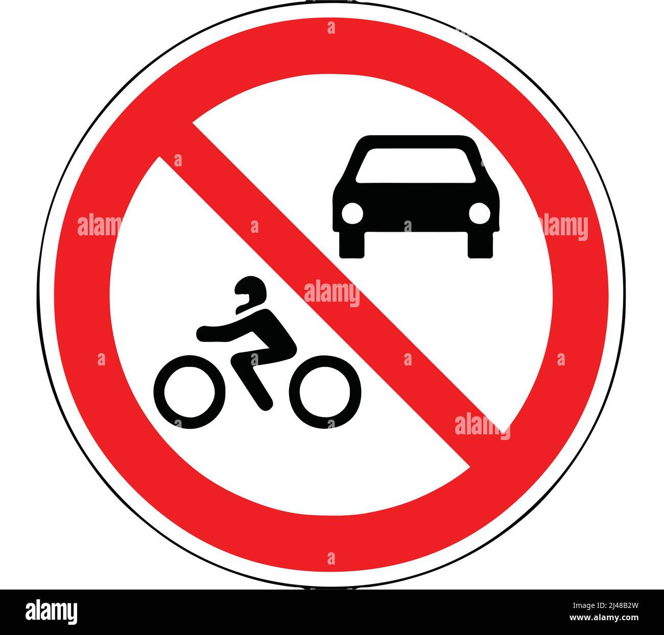 PROHIBITION Road Sign. Road Information Symbol Stock Vector Image & Art ...