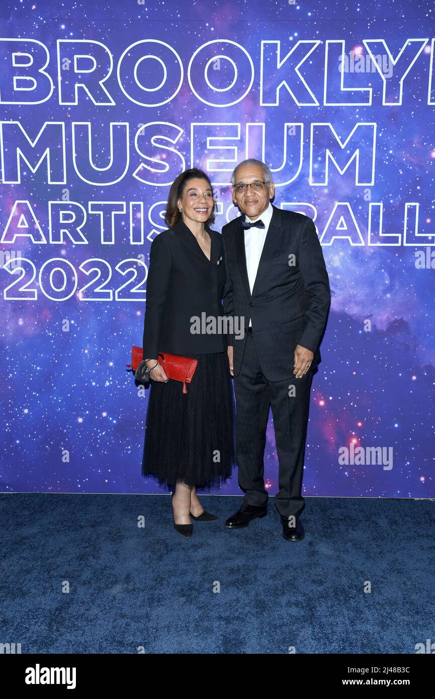 New York, USA. 12th Apr, 2022. Honorees Saundra Williams-Cornwell and W ...