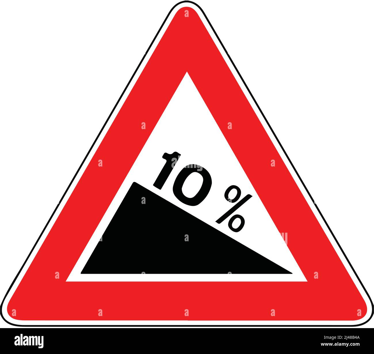 Street DANGER Sign. Road Information Symbol Stock Vector Image & Art ...