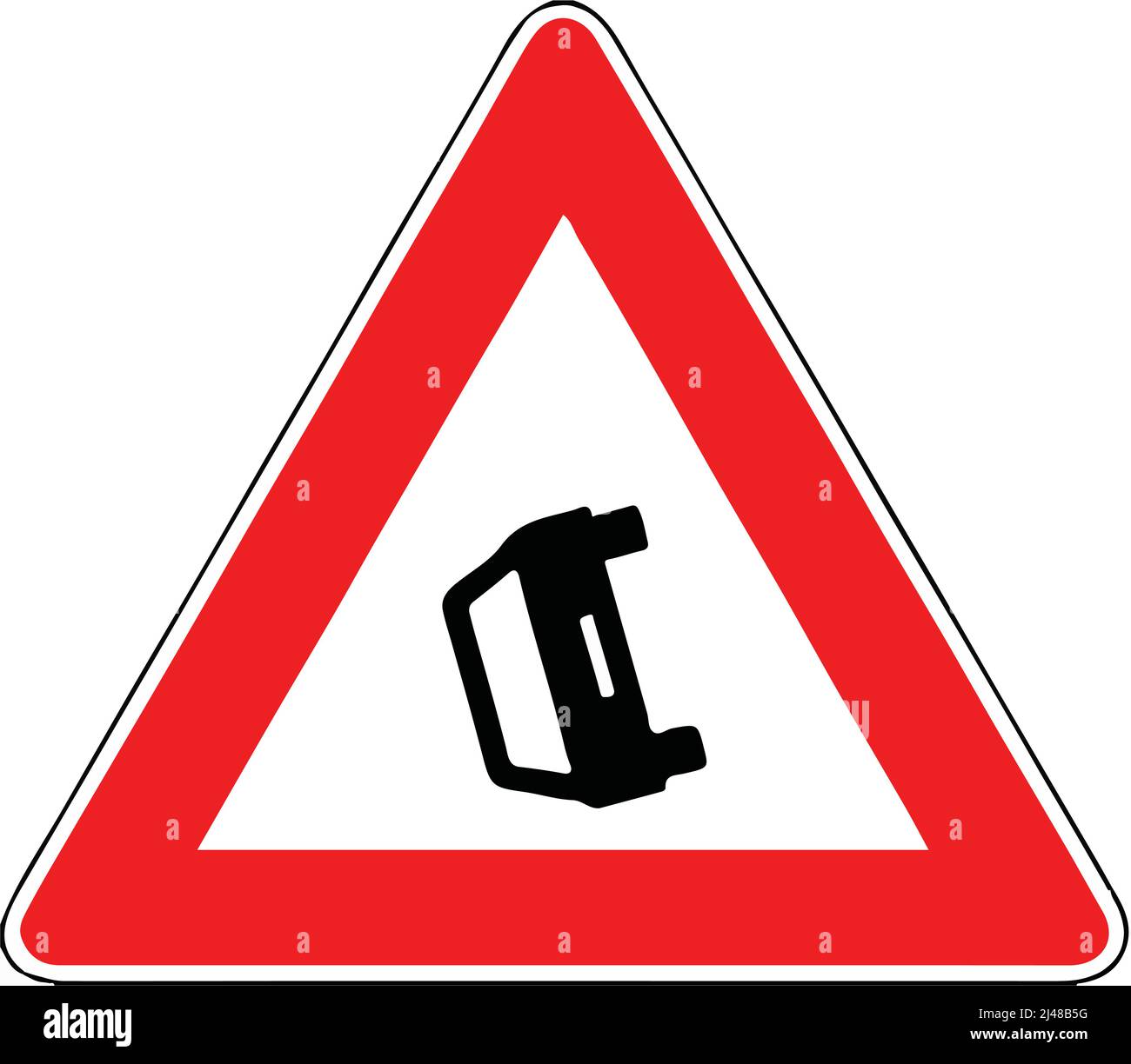 Street DANGER Sign. Road Information Symbol Stock Vector Image & Art ...