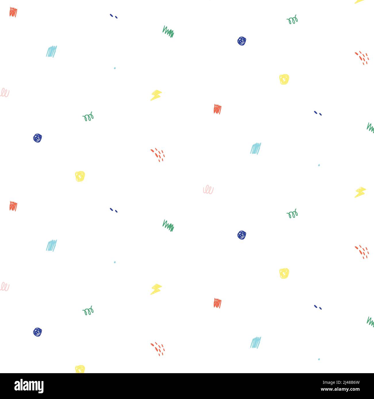 Doodle pattern illustration in minimal cartoon style.Abstract doodle ...