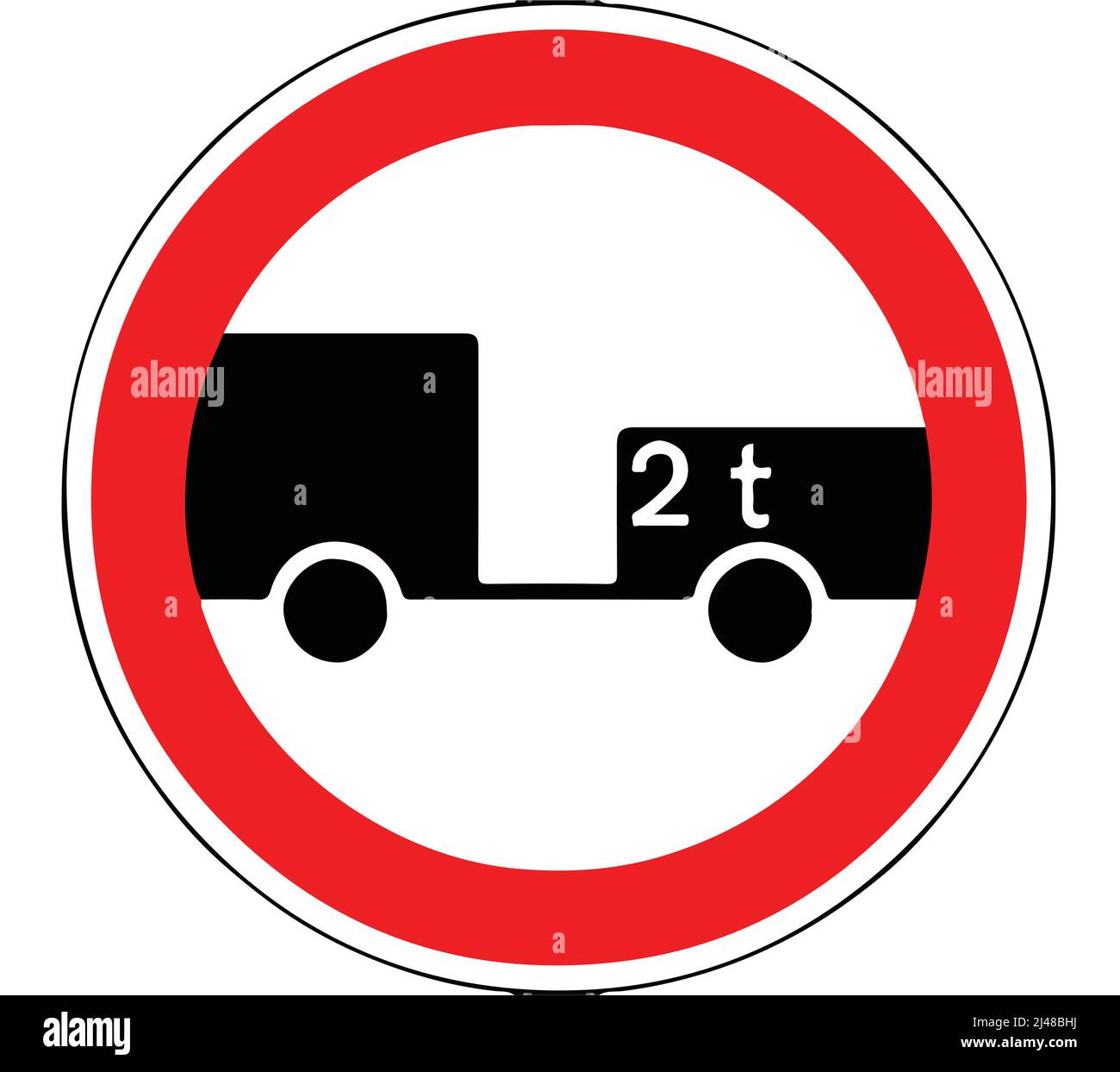 PROHIBITION Road Sign. Road Information Symbol Stock Vector Image & Art ...