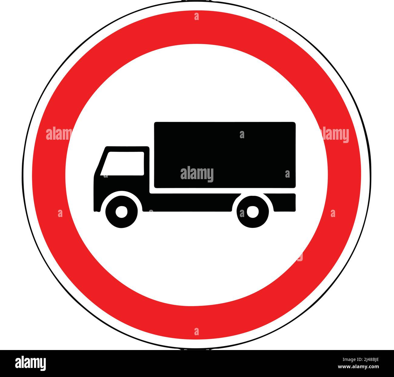 PROHIBITION Road Sign. Road Information Symbol Stock Vector Image & Art ...