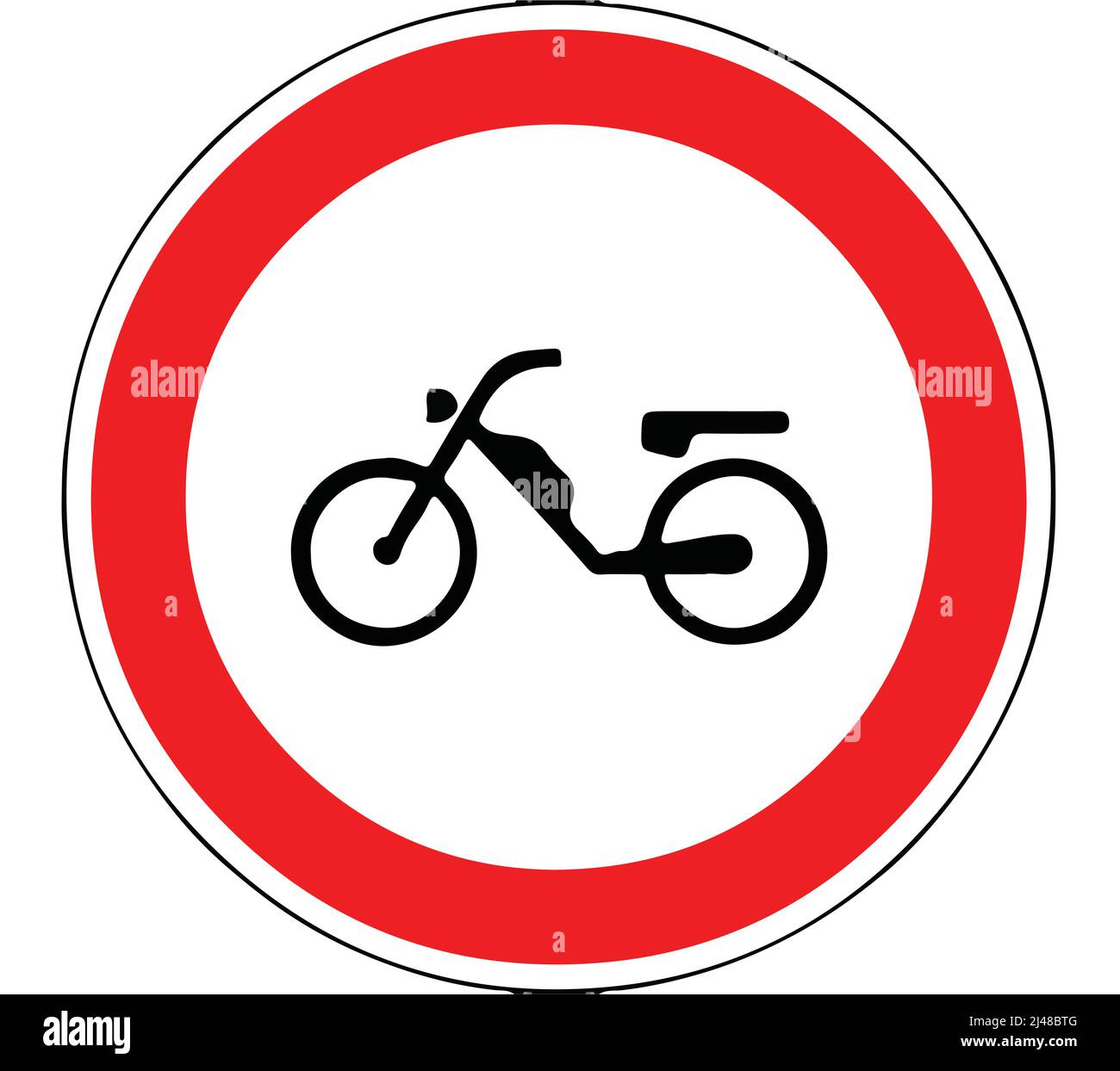 PROHIBITION Road Sign. Road Information Symbol Stock Vector Image & Art ...