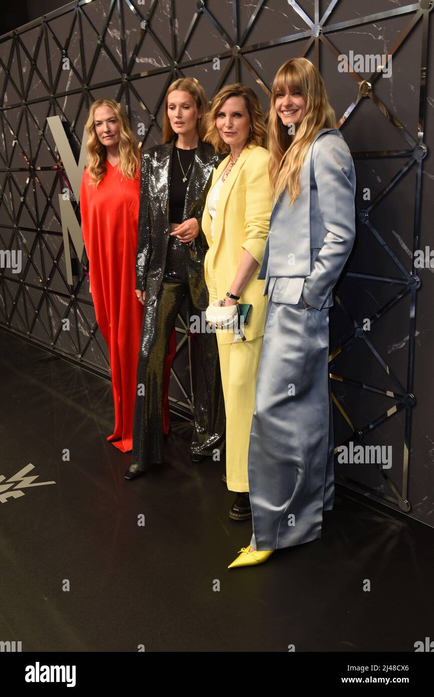Munich, Germany. 12th Apr, 2022. models Tatjana Petitz (f-l), Toni ...