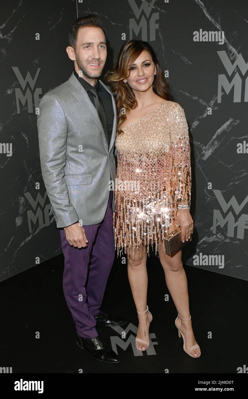 Munich, Germany. 12th Apr, 2022. Marcel Remus and Monica Cruz are ...