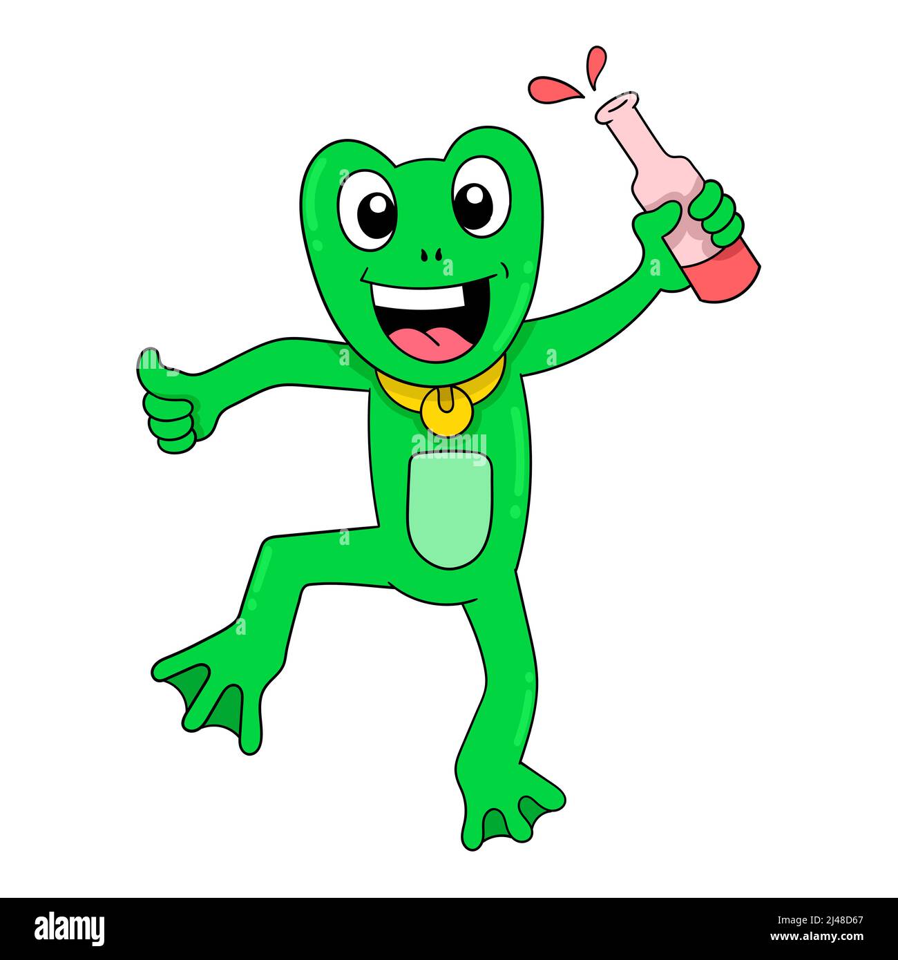 Frogs cartoon hi-res stock photography and images - Alamy