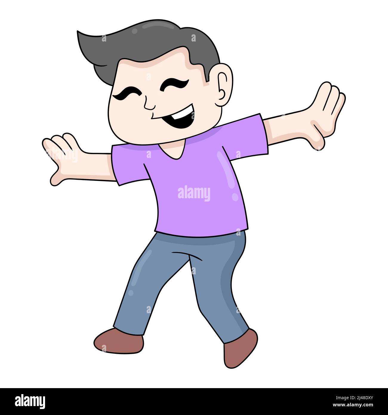 Face walking Stock Vector Images - Alamy