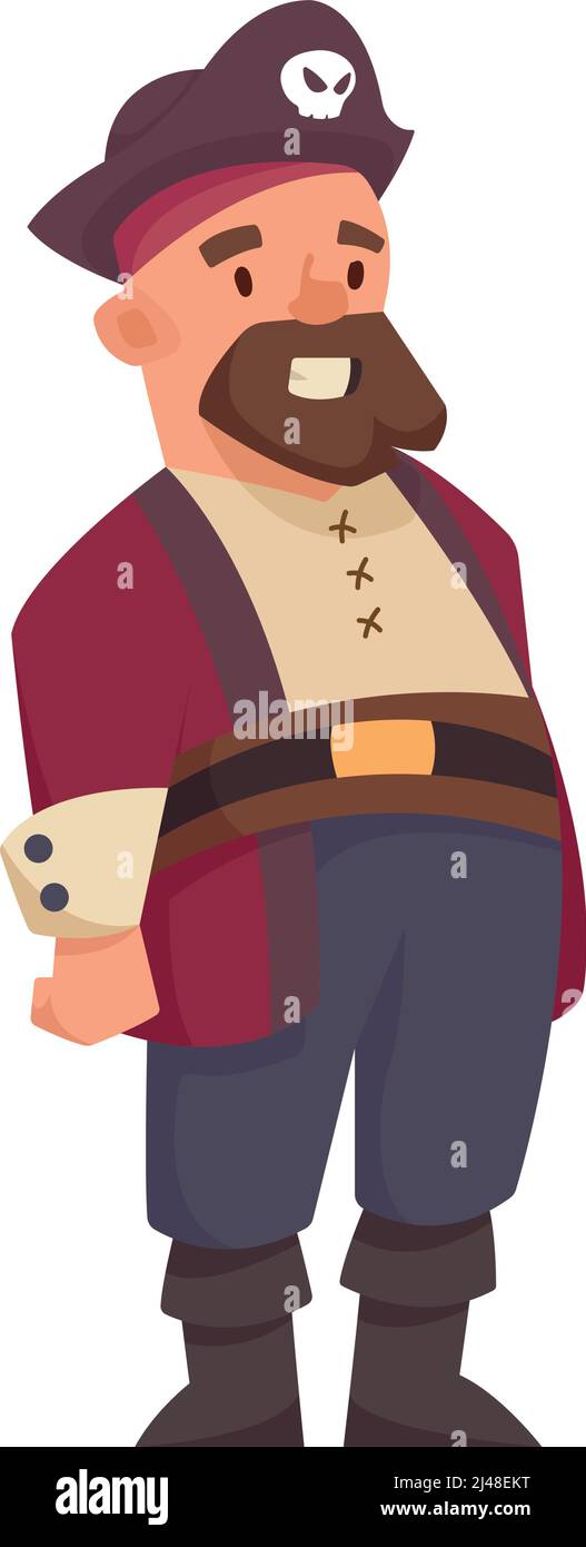 bearded pirate standing Stock Vector Image & Art - Alamy
