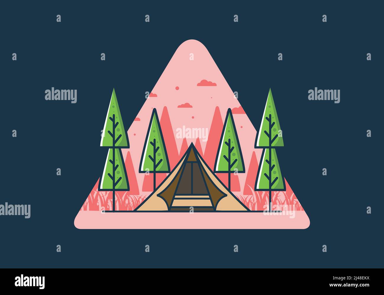 Tourist residential area Stock Vector Images - Alamy