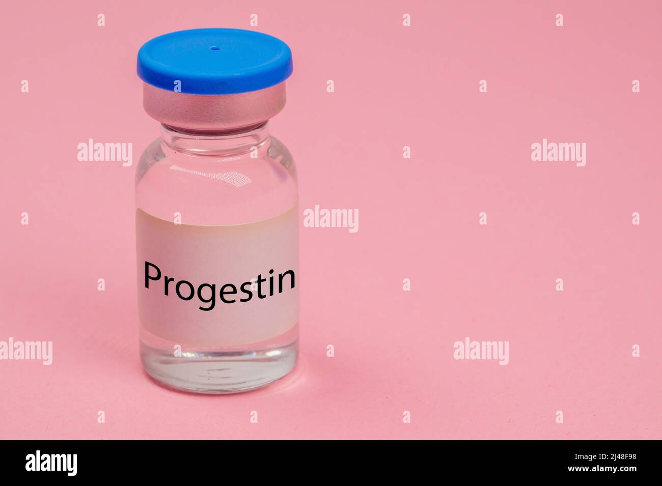 progestin hormone injection vial for female hormone therapy Stock Photo ...