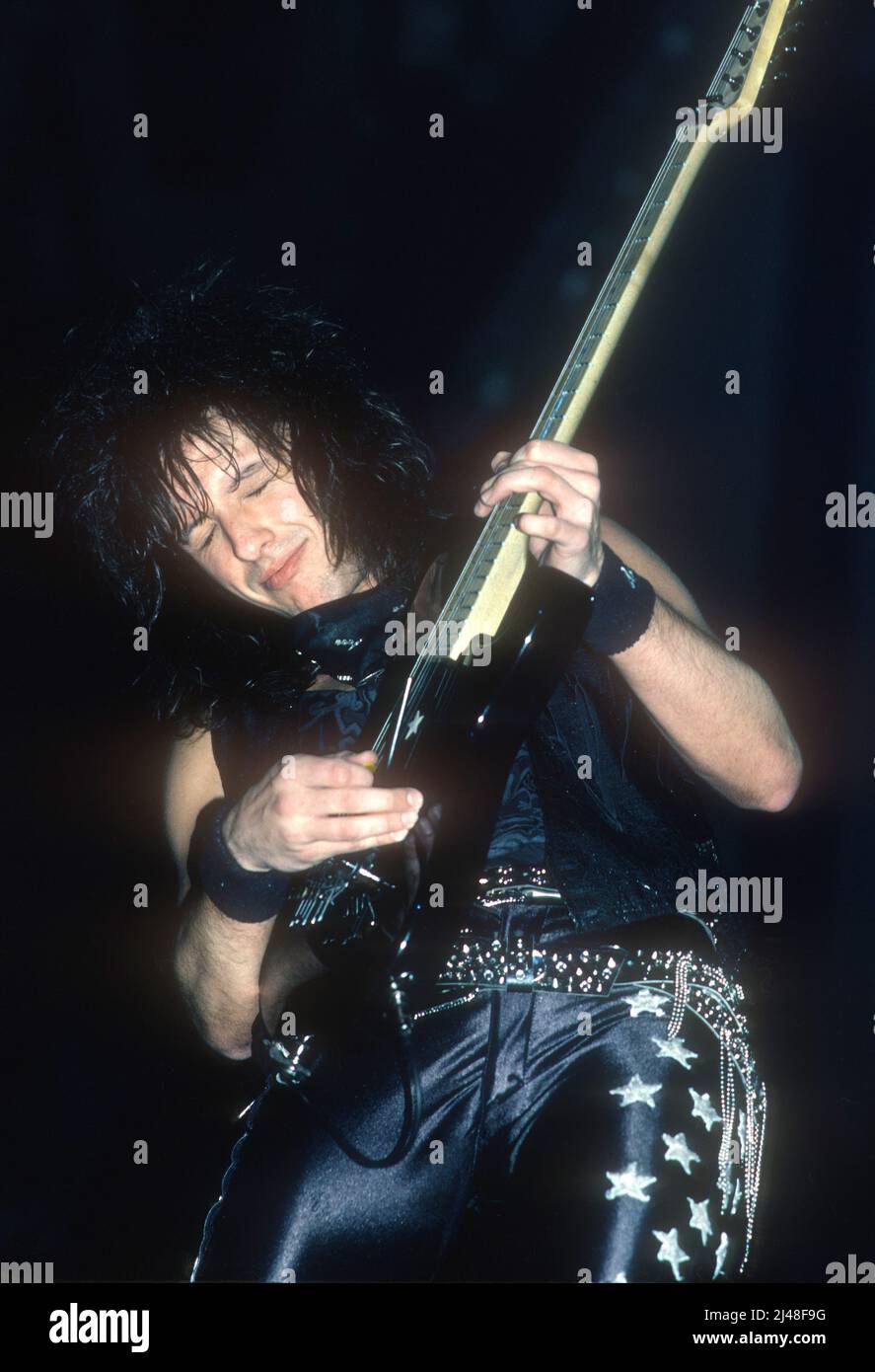 LOS ANGELES, CA - Bon Jovi in Concert in 1985 at The Forum in Los ...