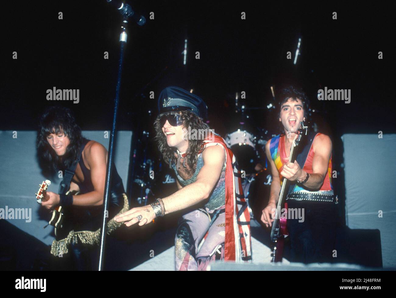 LOS ANGELES, CA - Richie Sambora, Jon Bon Jovi and Alec John Such of ...