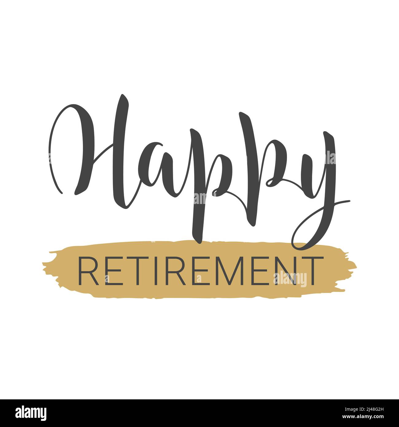 Happy Retirement Vector