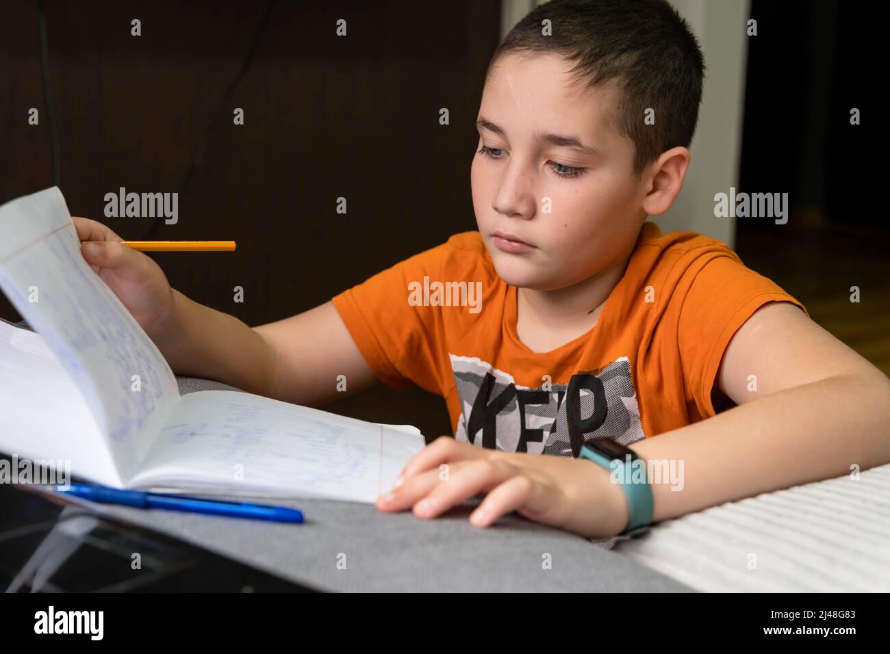 Education and distance learning. Homeschooling during quarantine Stock ...