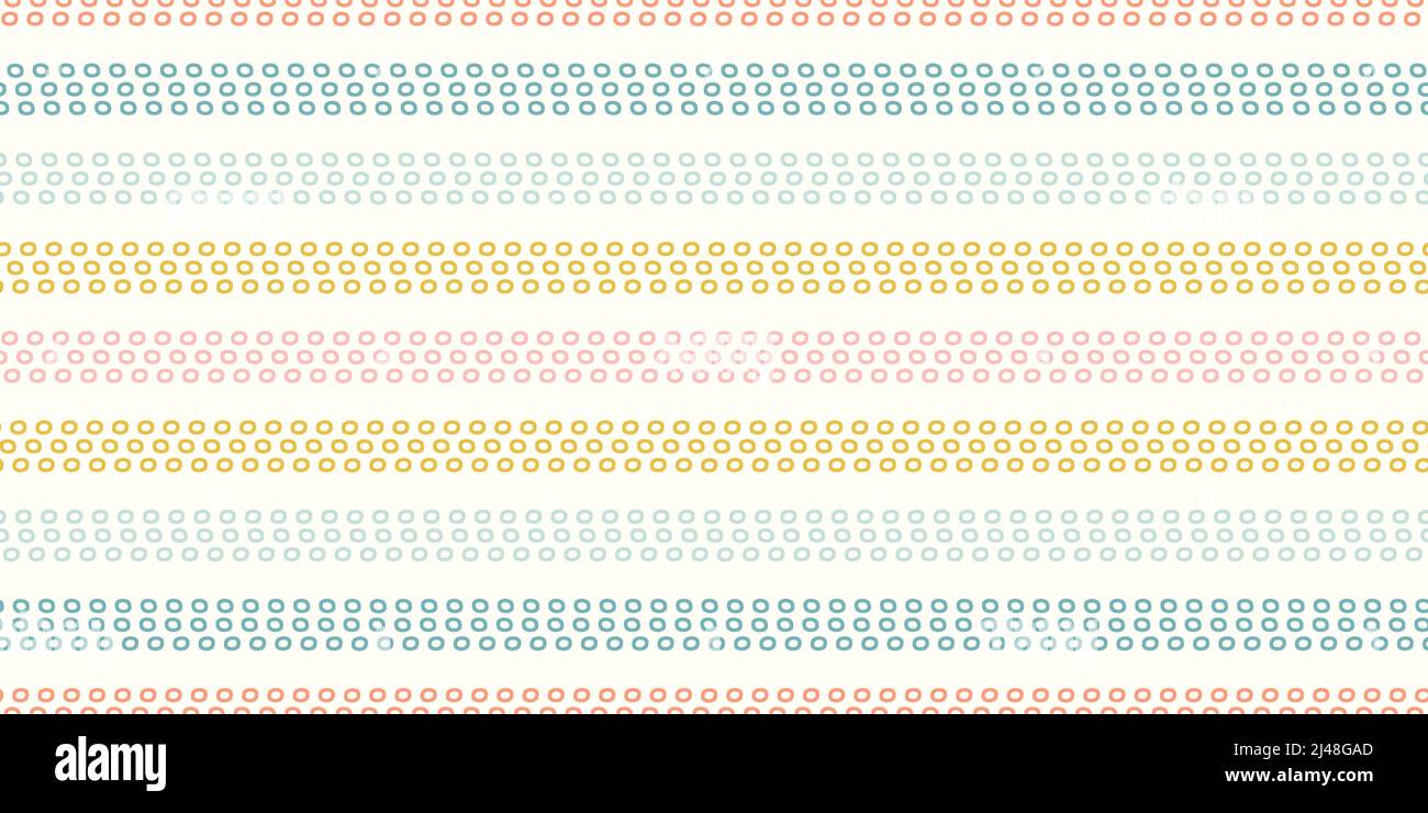 Striped dots background pattern border. Vector seamless repeat of ...