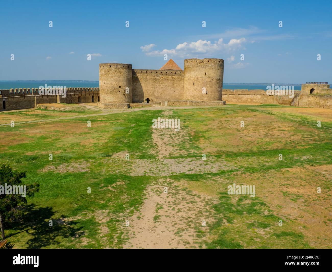 Ruins of the citadel of the Bilhorod-Dnistrovskyi fortress Stock Photo ...