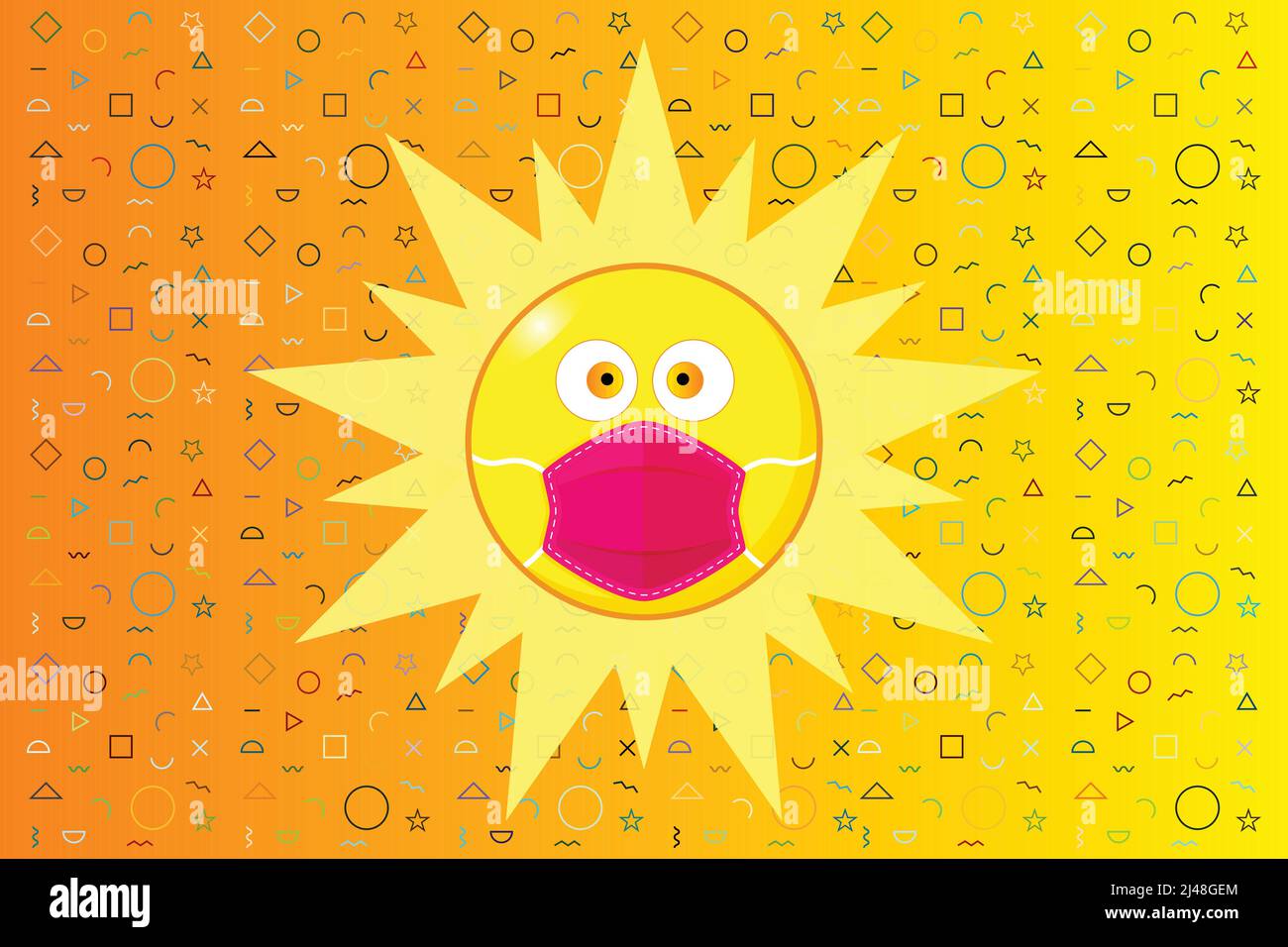 Cartoon mask emoji design artwork Stock Vector Image & Art - Alamy