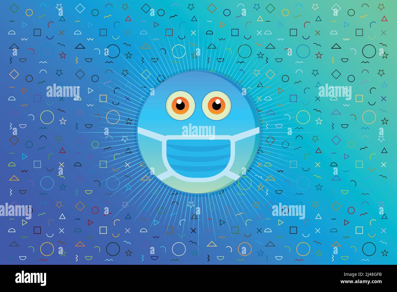 Cartoon mask emoji design artwork Stock Vector Image & Art - Alamy