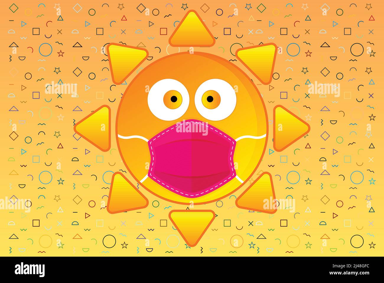 Cartoon mask emoji design artwork Stock Vector Image & Art - Alamy