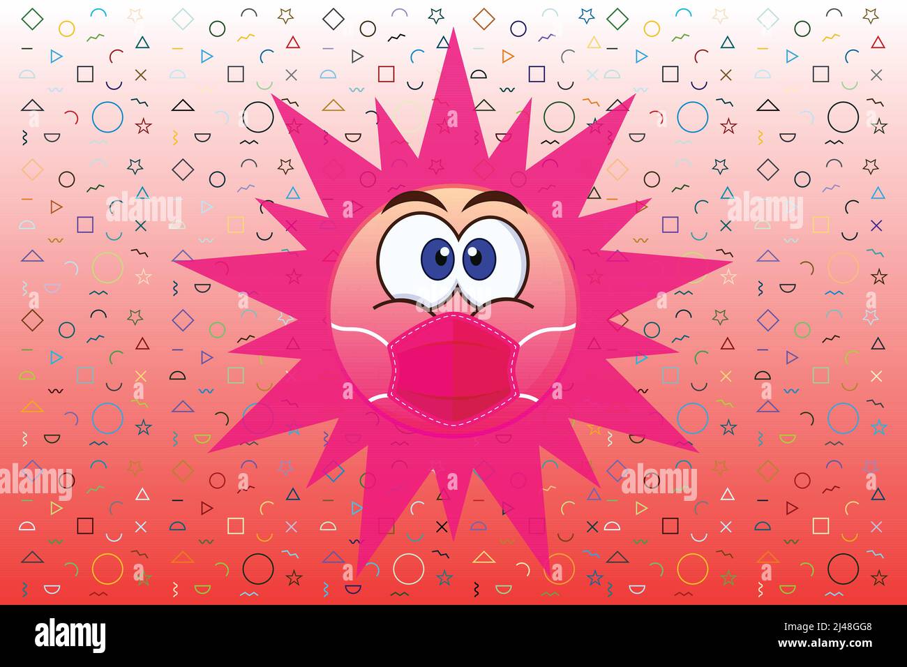 Cartoon mask emoji design artwork Stock Vector Image & Art - Alamy