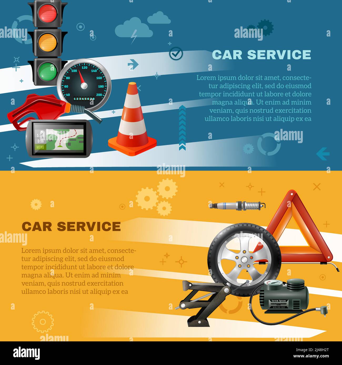 Car jack horizontal Stock Vector Images - Alamy