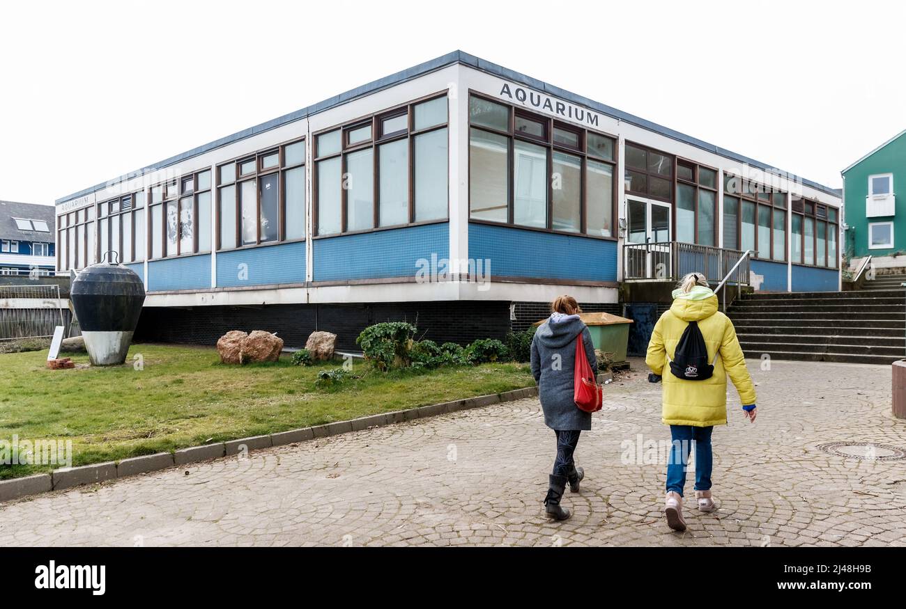 Helgoland, Germany. 26th Mar, 2022. The aquarium on Helgoland, which ...
