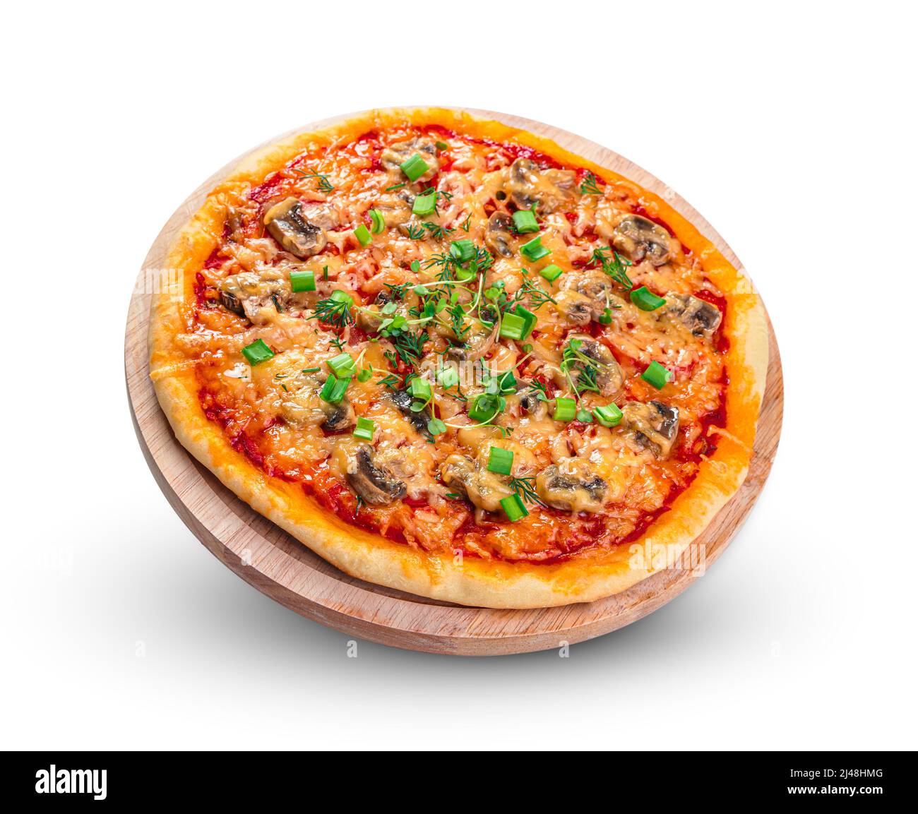 Pizza board side view Cut Out Stock Images & Pictures - Alamy