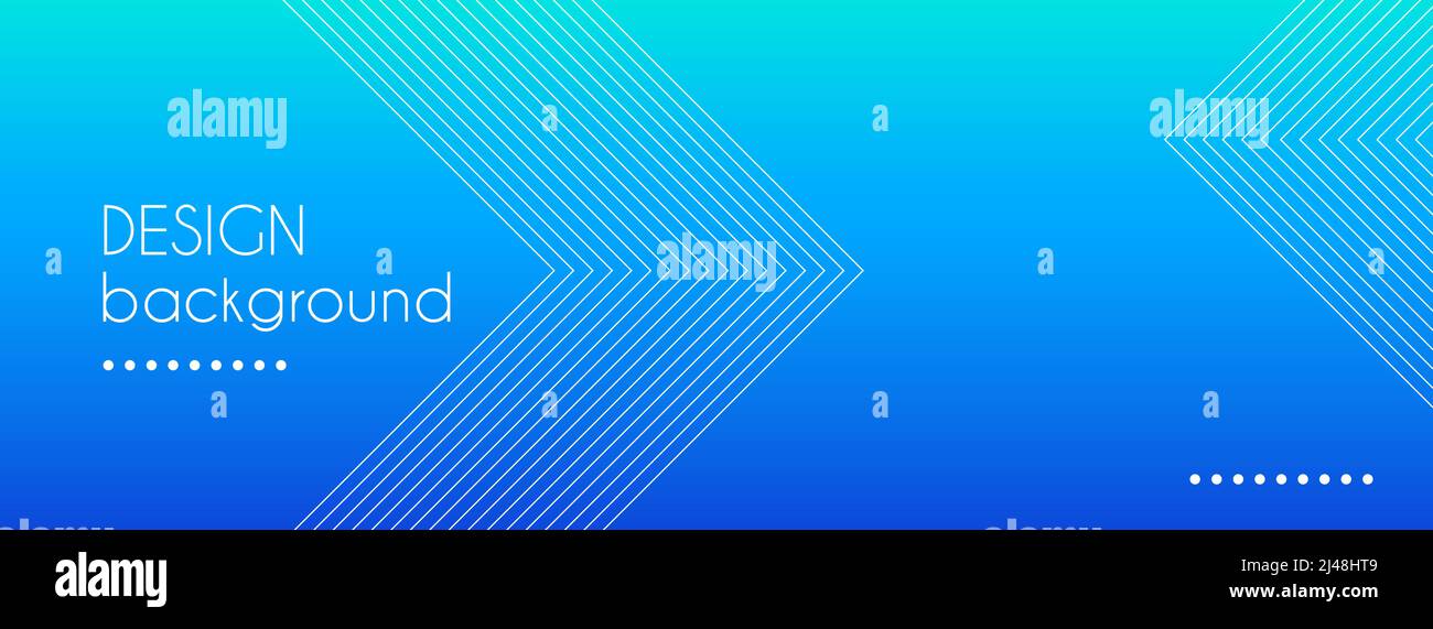 Vector abstract blue gradient long banner template. Minimal business ...