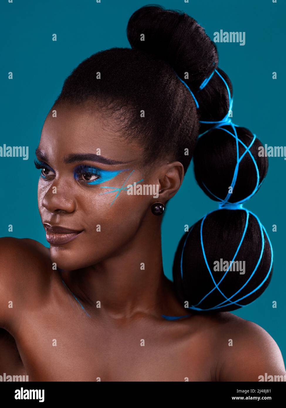 The most beautiful face there ever was. Studio shot of a beautiful ...