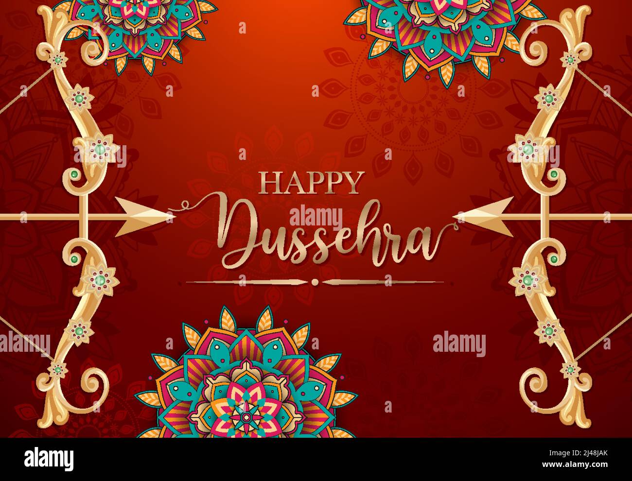 Happy Dussehra festival poster design illustration Stock Vector Image ...