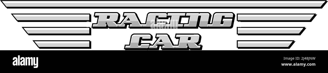 Racing car typography design illustration Stock Vector Image & Art - Alamy