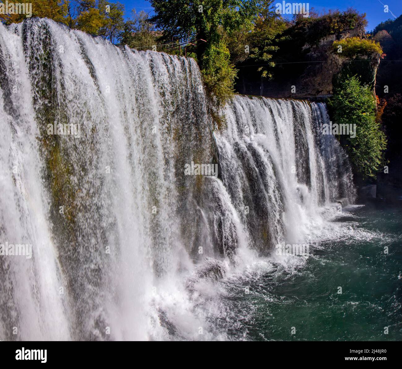 Scenic view pliva waterfall hi-res stock photography and images - Alamy