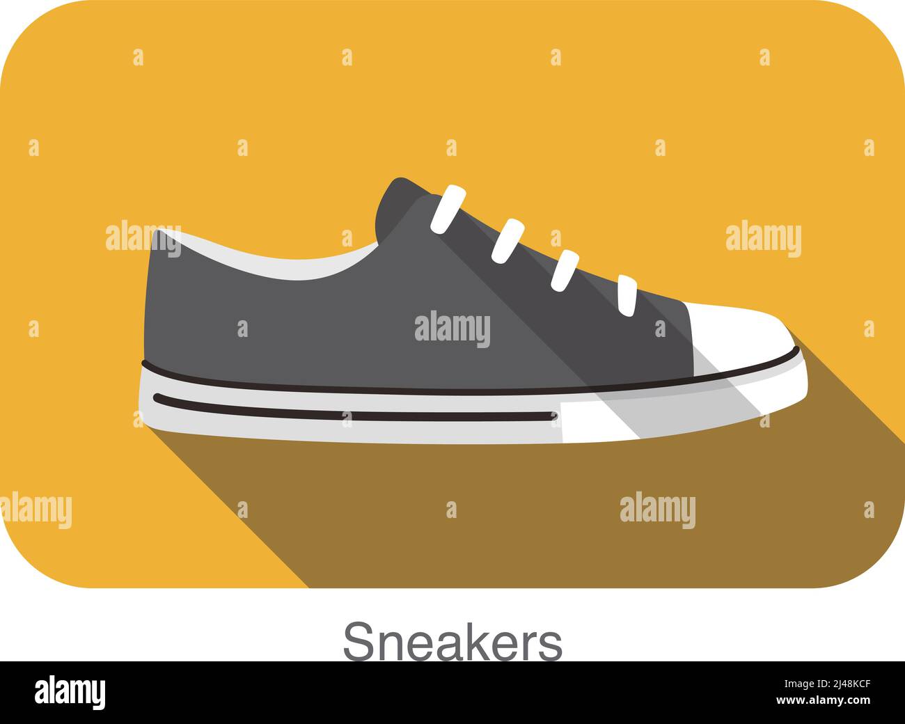 Old style sport sneakers shoe vector illustration Stock Vector Image ...