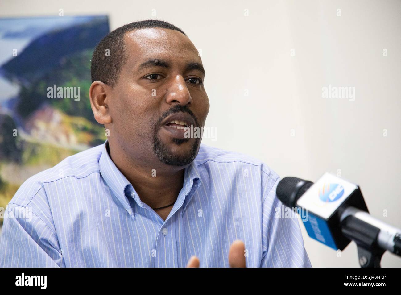 Addis Ababa, Ethiopia. 28th Mar, 2022. Moges Mekonnen, communications ...