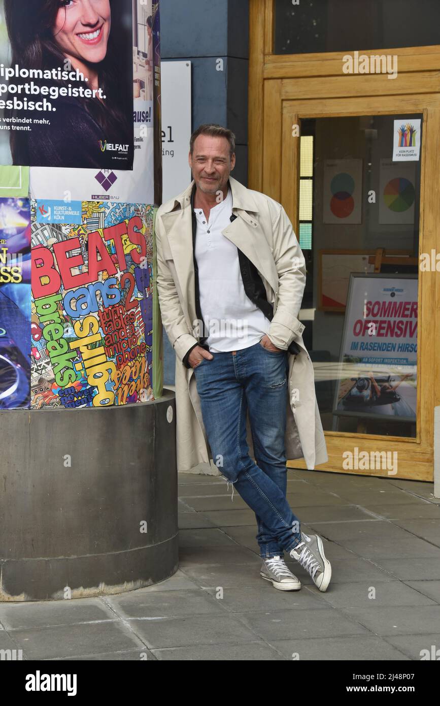 Cologne, Germany. 12th Apr, 2022. Actor Kai Noll poses in the set of ...