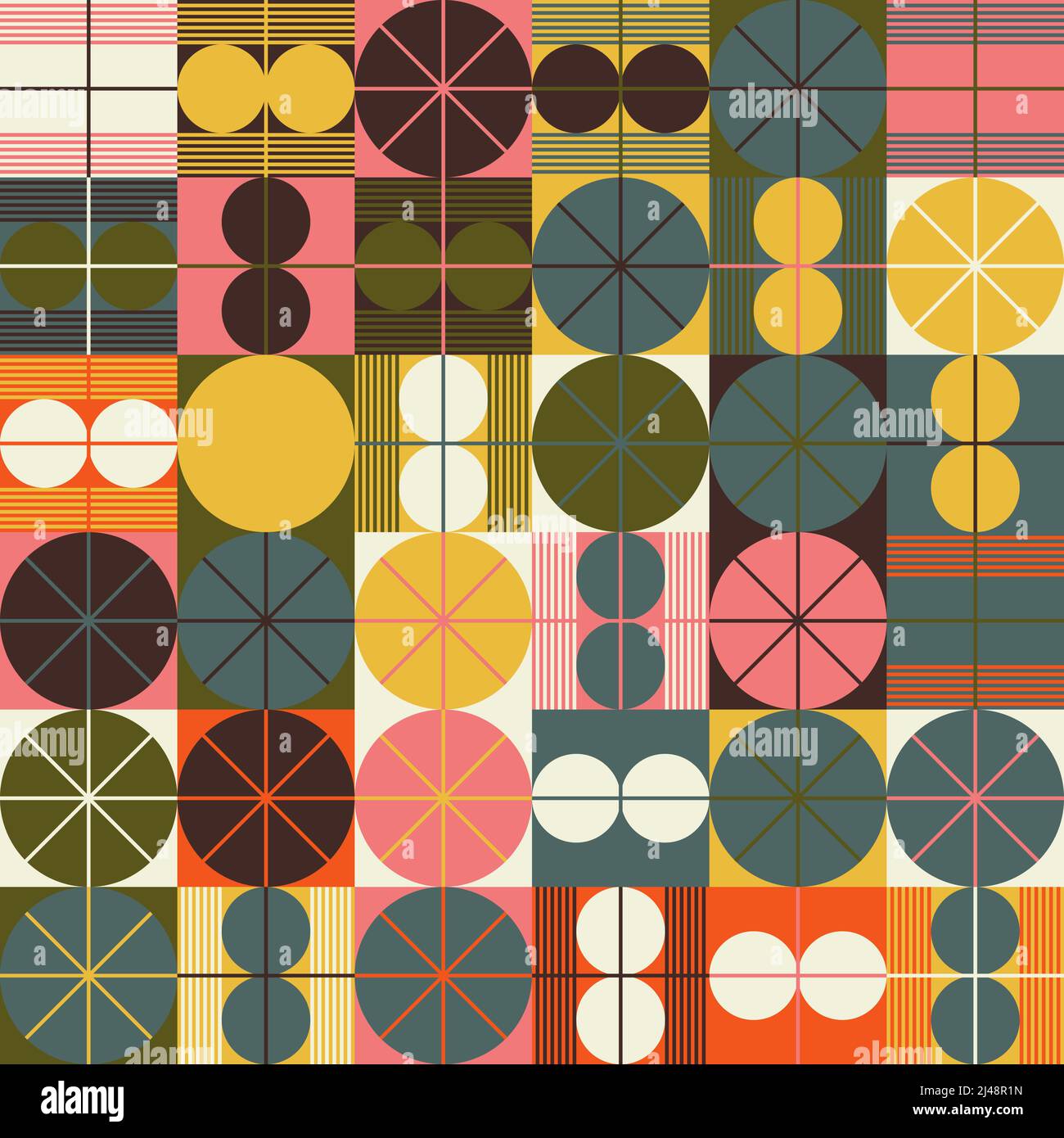 Abstract pattern graphics design inspired by modernism aesthetics arts ...