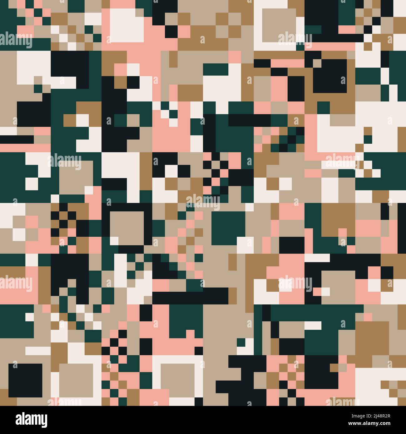 Noise Art digital graphics pattern made with vector abstract forms and ...