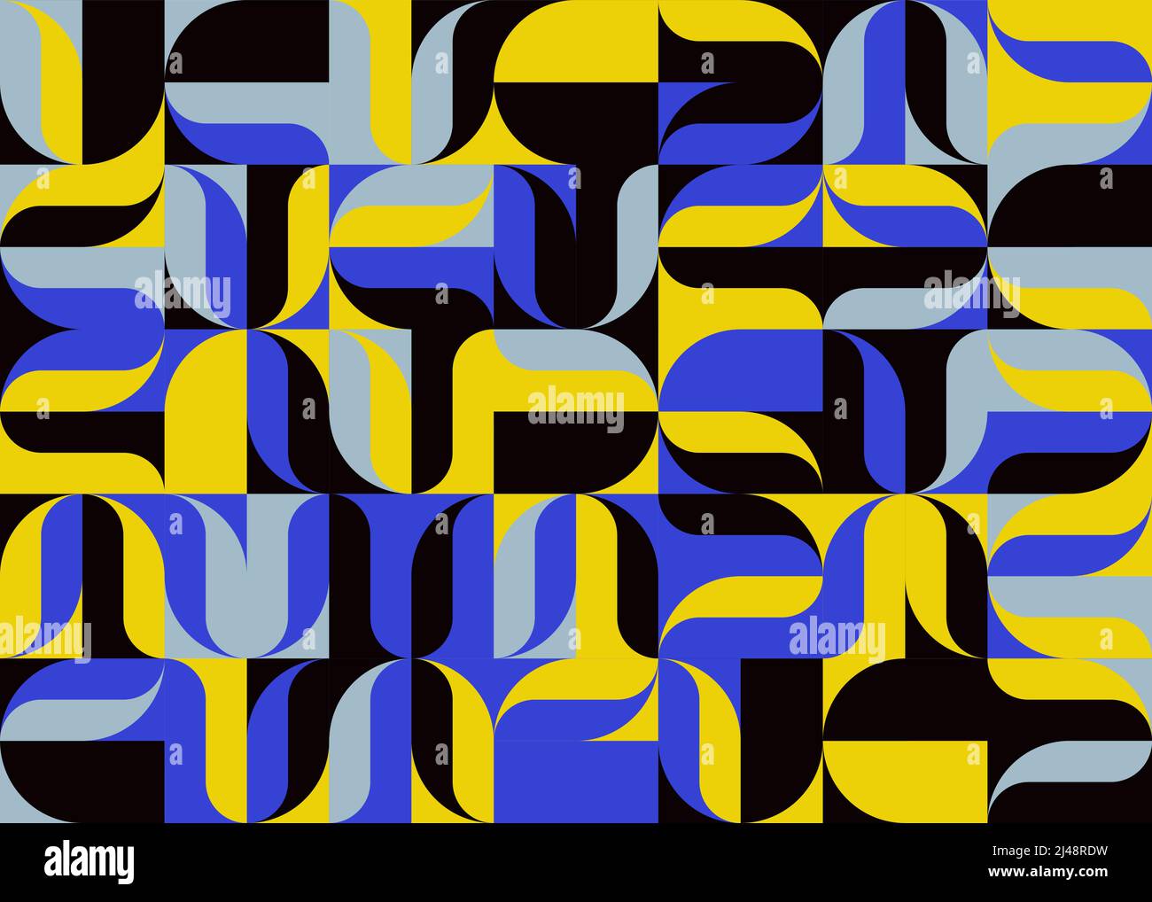 Geometric abstract vector pattern artwork made with various geometry ...