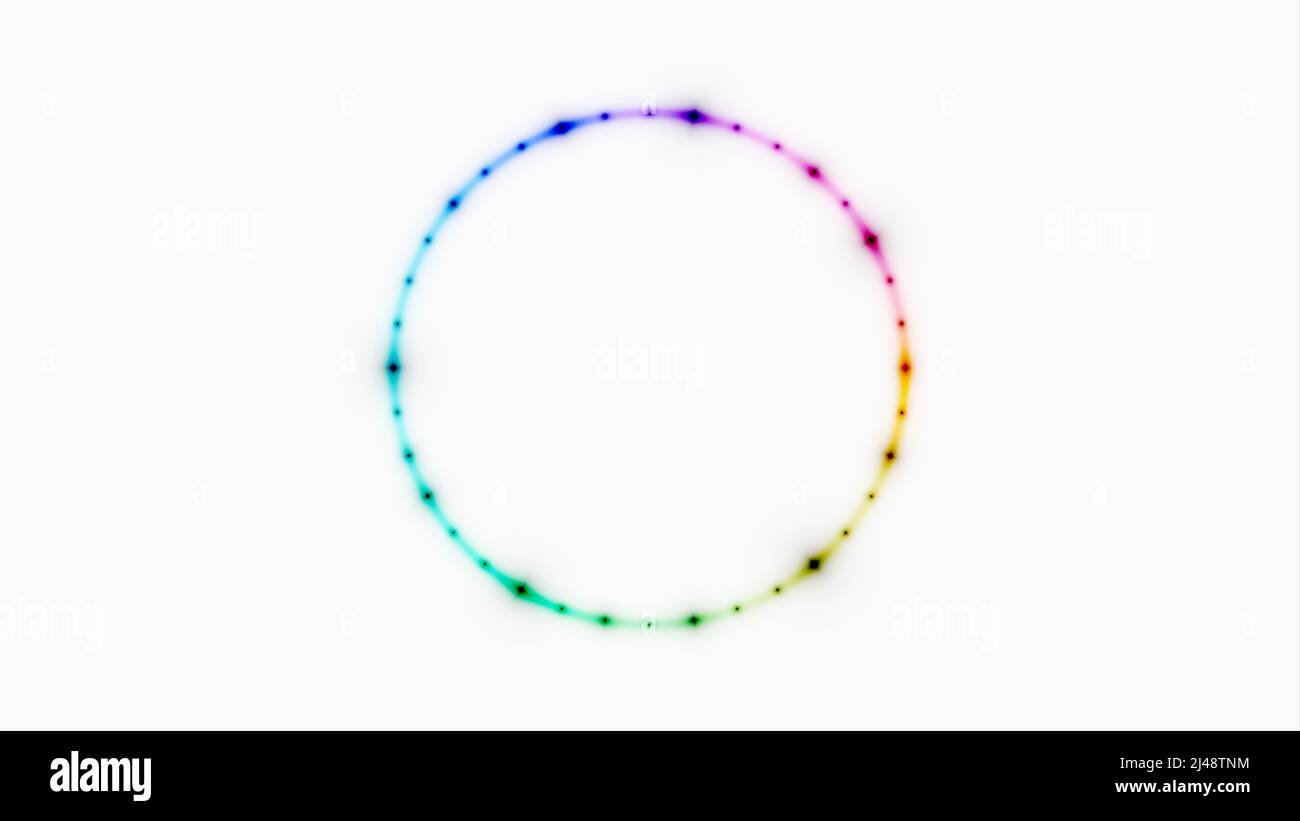 White background rainbow-colored ring Stock Photo - Alamy