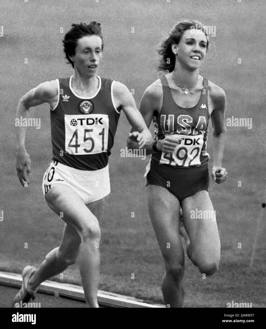 MARY DECKER USA and Tatiana Kazankina soviet 3000m athlete at IAAF ... MARY DECKER USA and Tatiana Kazankina soviet 3000m athlete at IAAF ...