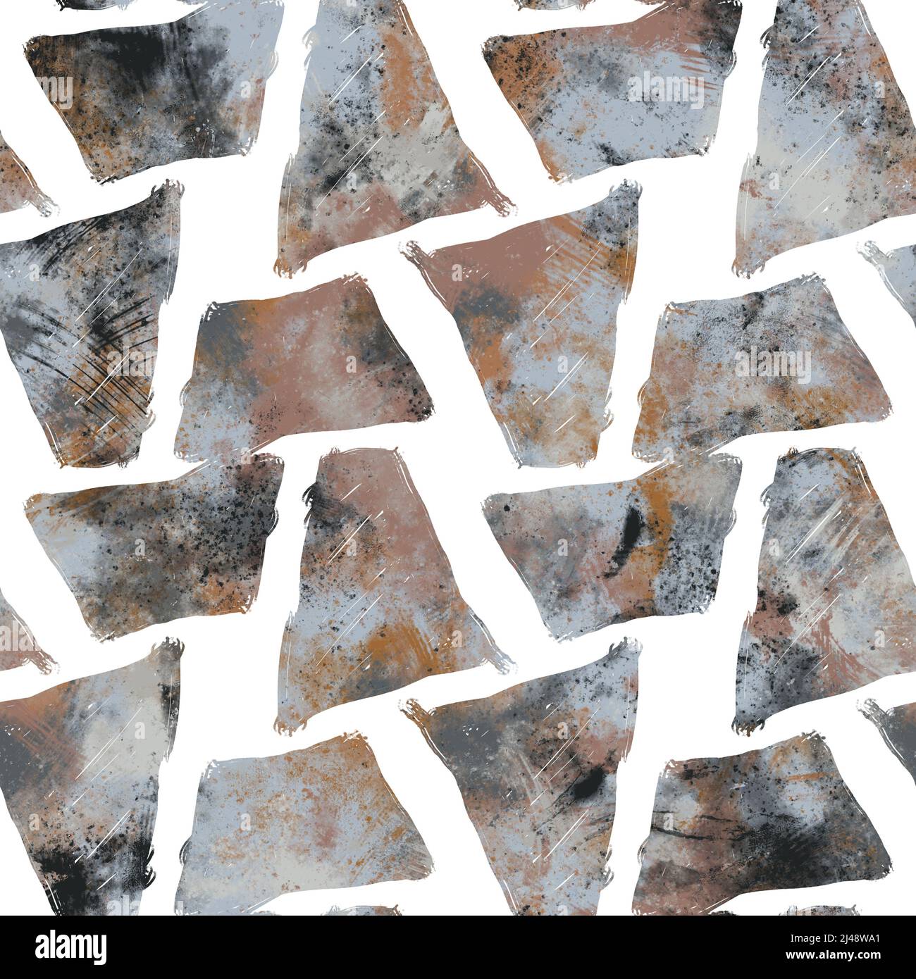 Seamless neutral tan and white distressed grungy motif surface pattern ...