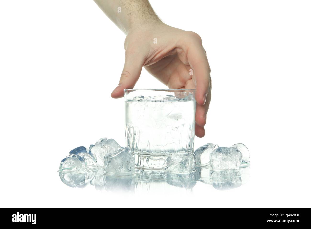 Ice Cube Melting In Hand